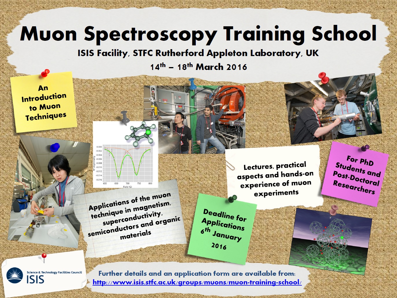 ISIS Registration now open for Muon Training School